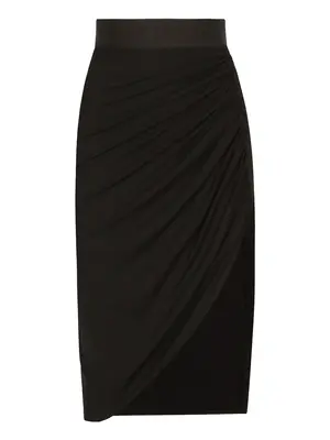 Dolce & Gabbana Draped Asymmetric Miniskirt - Black