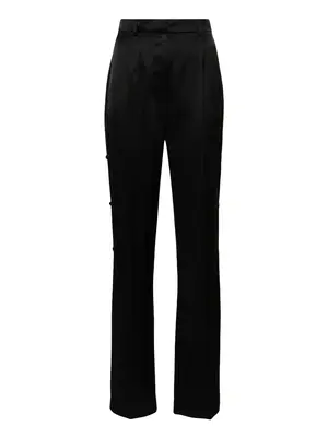Nanushka Felina Straight-leg Trousers - Black
