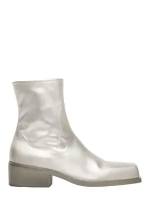 Marsèll 50mm Cassello Metallic Ankle Boots - Silver