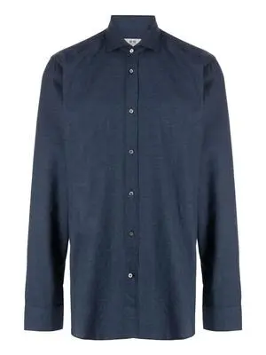 Corneliani Long-sleeve Cotton Shirt - Blue