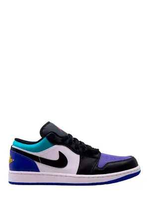 JORDAN Air 1 Low Aqua Sneakers - Black