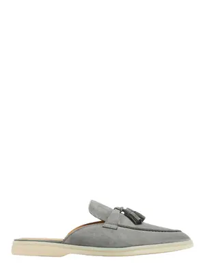 SCAROSSO Lucrezia Suede Mules - Grey