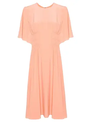 Chloé Silk Midi Dress - Pink