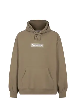 Supreme Box Logo Cotton Hoodie - Neutrals