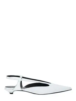 Proenza Schouler Leather Slingback Pumps - White