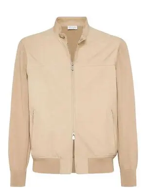 BRUNELLO CUCINELLI Brunello Cucinelli Panelled Leather Jacket