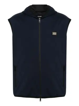 Dolce & Gabbana Logo-plaque Gilet - Blue