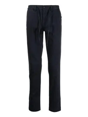 Corneliani Drawstring Tapered Trousers - Blue