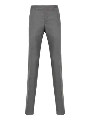 Incotex Slim-fit Virgin Wool Trousers - Grey
