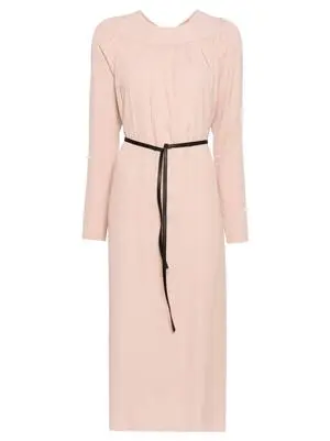 N°21 Crepe Midi Dress - Pink