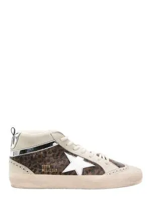 GOLDEN GOOSE Mid Star High-top Sneakers - Brown