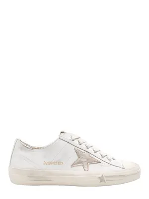 GOLDEN GOOSE V-star 2 Leather Sneakers - Blue