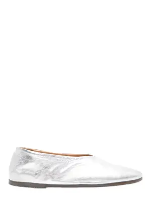 Marsèll Coltellaccio Leather Ballerinas - Silver
