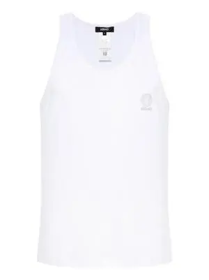 Versace Medusa Round-neck Tank Top - White