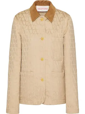 Valentino Garavani Toile Iconographe Cordura Caban Jacket - Neutrals