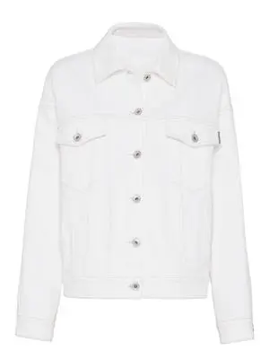 BRUNELLO CUCINELLI Brunello Cucinelli Monili-Embellished Denim Jacket