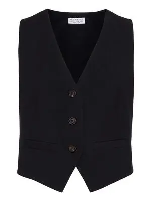 Brunello Cucinelli Button-up Waistcoat - Black
