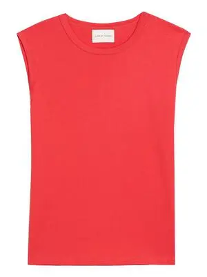 Loulou De Saison Brani Pima Cotton-jersey Tank - Tomato Red