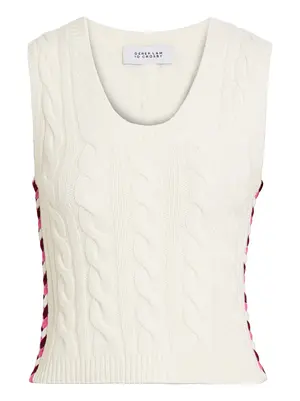 Derek Lam 10 Crosby Yuna Cable-knit Wool Vest - Ivory