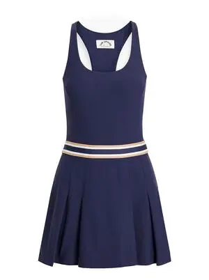 The Upside Courtside Kova Cutout Neoprene Tennis Dress - Navy