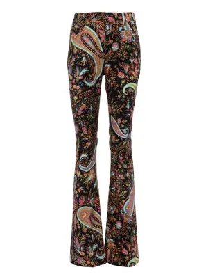Etro Paisley High-rise Flare Jeans - Multicoloured
