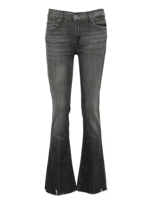 7 For All Mankind Mid-rise Bootcut Jeans - Grey