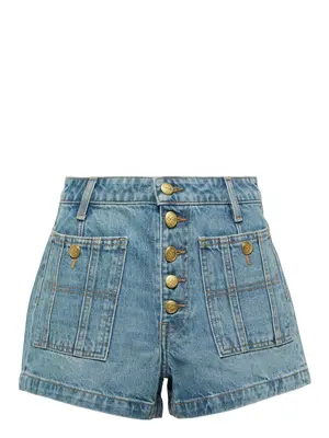Ulla Johnson High-rise Denim Shorts - Blue
