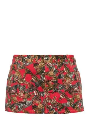 VIVIENNE WESTWOOD Printed Cotton Skirt - Multicoloured