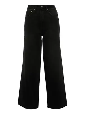 TOTEME High-rise Wide-leg Jeans - Black