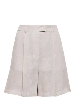 Brunello Cucinelli Linen Shorts - Beige