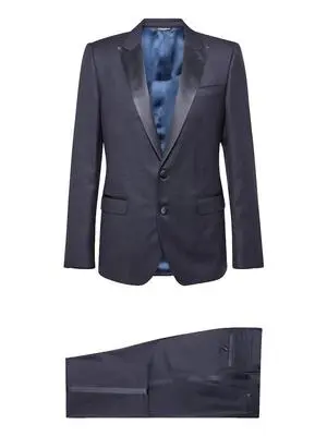 Dolce & Gabbana Wool And Silk-blend Suit - Blue