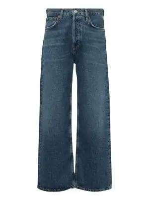 AGOLDE Ren High-rise Cropped Straight Jeans - Blue