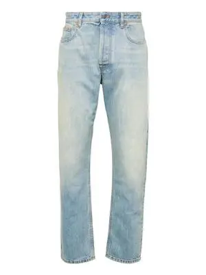 Valentino Garavani Cropped Straight Leg Jeans - Blue