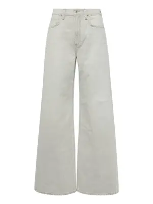Citizens Of Humanity Paloma Mid-rise Wide-leg Jeans - Grey