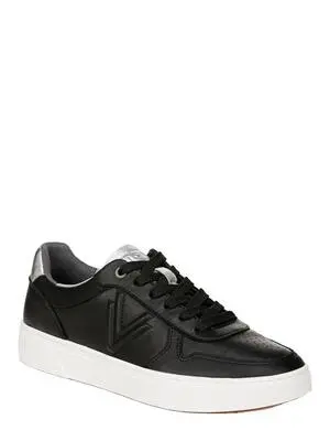 Vionic Kimmie Court Sneaker - Black/silver Leather