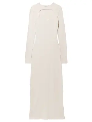 Skin Priyanka Cutout Ribbed Maxi Dress - Cream