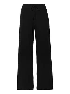 Skin Net Sustain Essie Organic Pima Cotton-jersey Pants - Black