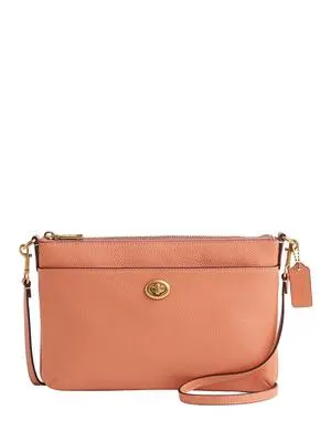 COACH Restored Polly Crossbody Brass/light Coral