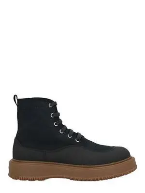Hogan Lace-up Ankle Boots - Black