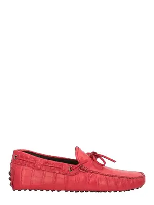 TOD'S TOD'S Leather Loafers Red