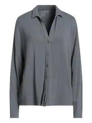 Majestic Filatures Viscose-blend Fleece Shirt - Grey