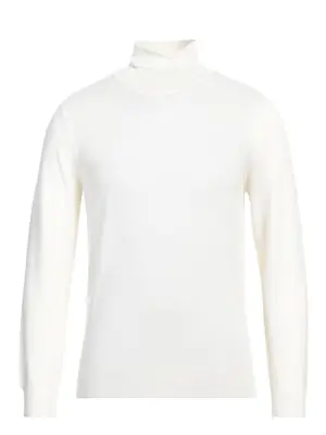 CRUCIANI Turtleneck Wool Knit - White