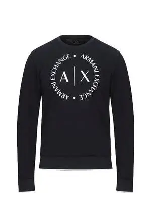 Armani Exchange Sweatshirt In Polyester, Viscose And Elastane - Blue