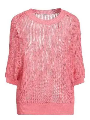 Peserico Crewneck Lightweight Knit Sweater - Pink