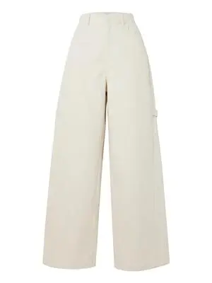 Max Mara Segnale High-rise Wide-leg Jeans - Ivory