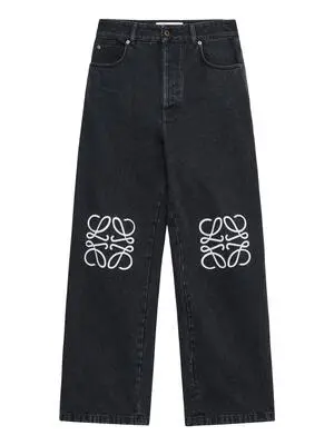 Loewe Anagram Baggy Jeans - Black