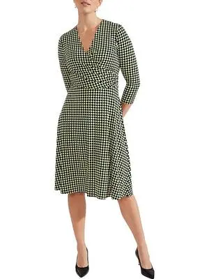 HOBBS LONDON Dina Jersey Printed Midi Dress
