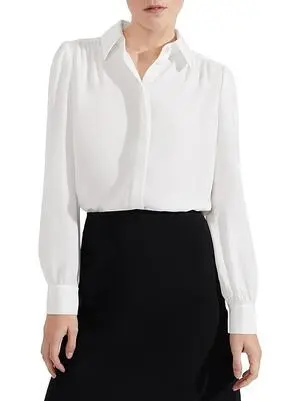 HOBBS LONDON Caitlyn Shirt - Ivory