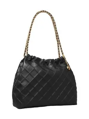 Tory Burch Fleming Soft Hobo Bag - Black
