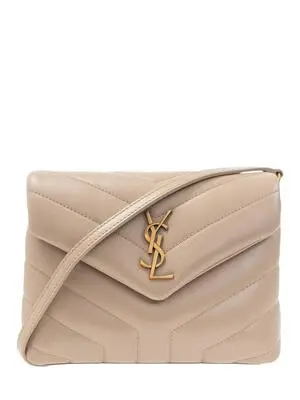 Saint Laurent Loulou Shoulder Bag - Tan